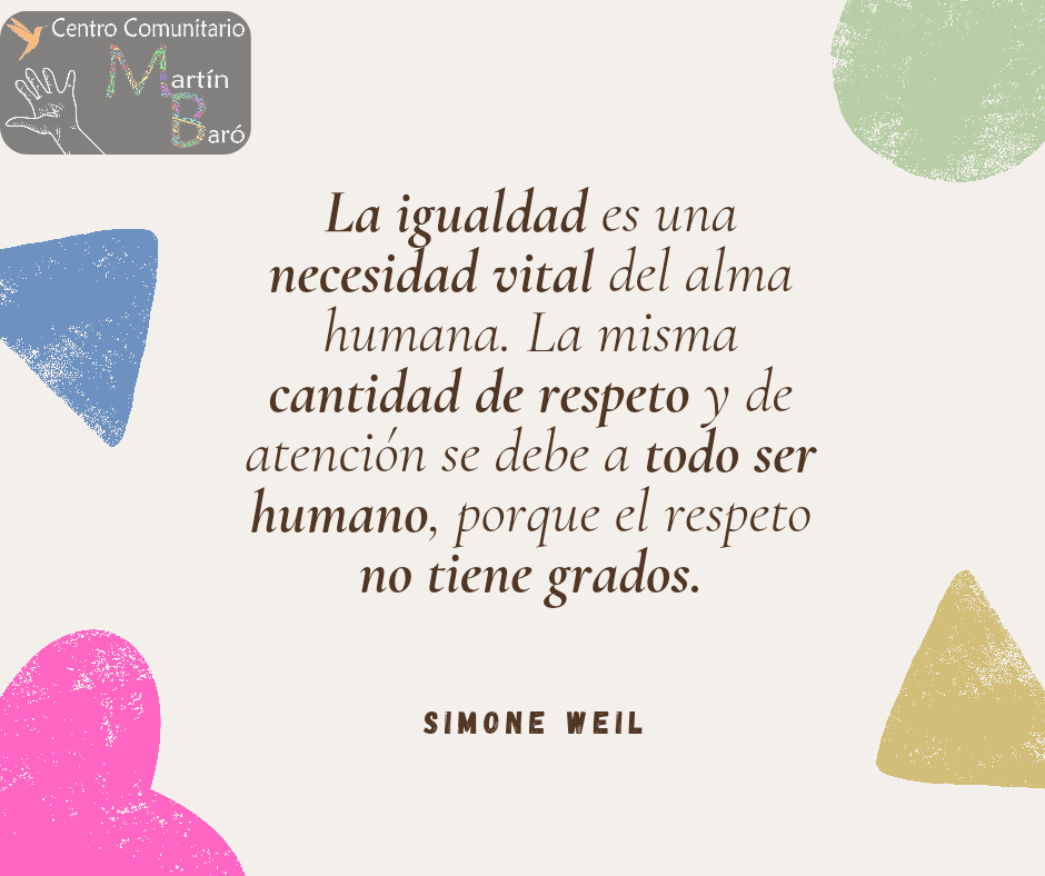 Frases para Recordar: Simone Weil | Centro Comunitario Martín-Baró